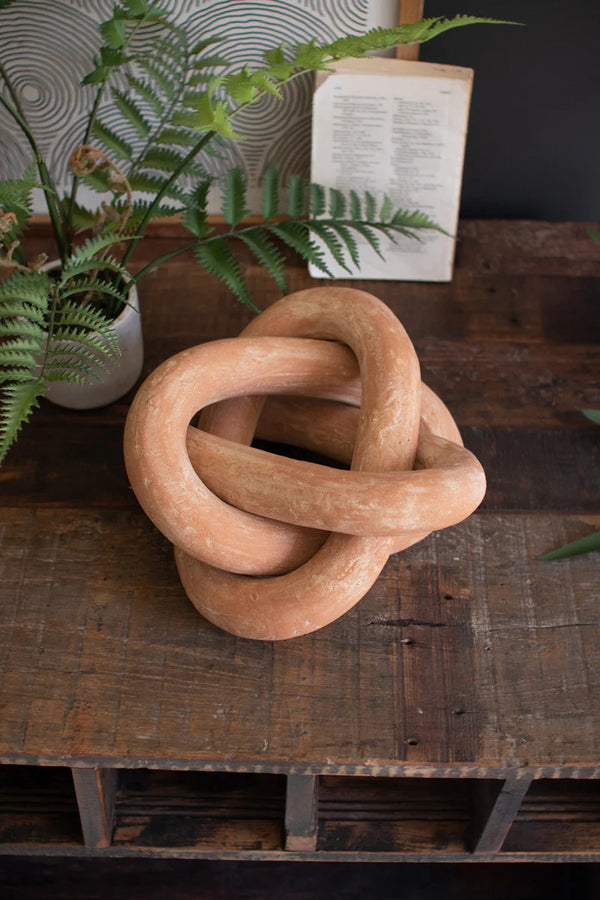 Clay Linking Loops Sculpture - The Mercantile at Mill + Grain